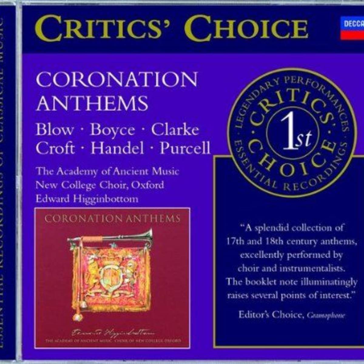 Choir of New College Oxford - Coronation Anthems